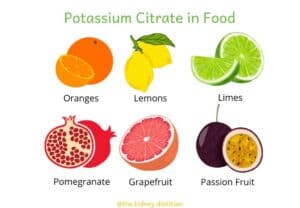 Potassium Citrate in Food & Drinks - The Kidney Dietitian