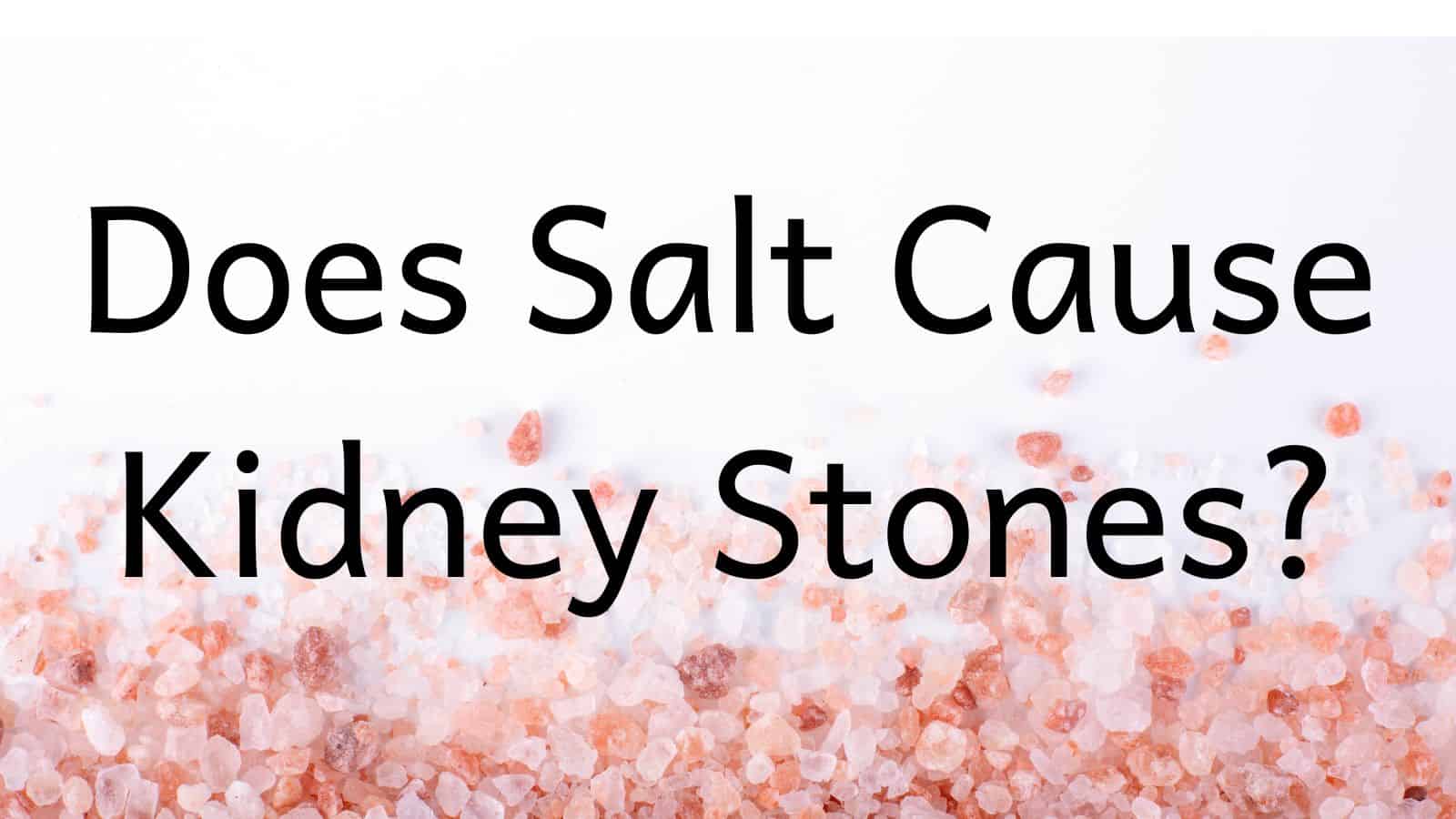 Does Salt Cause Kidney Stones? - The Kidney Dietitian